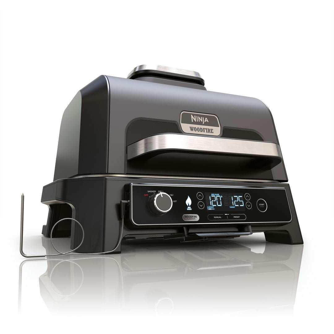 Ninja OG850EU Woodfire Pro XL; Elektrický BBQ, Gril, Airfryer & Udírna ...
